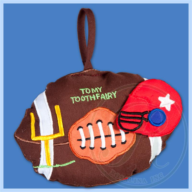 Football Shaped Tooth Fairy Pillow – Ellie B. Children's Boutique