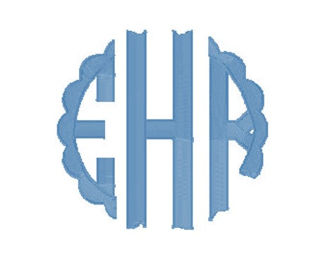 Scallop Monogram – Ellie B. Children's Boutique